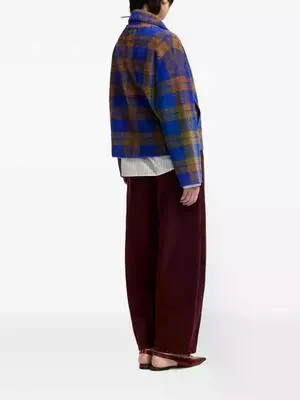 Essentiel Antwerp Checked Double-breasted Cardigan