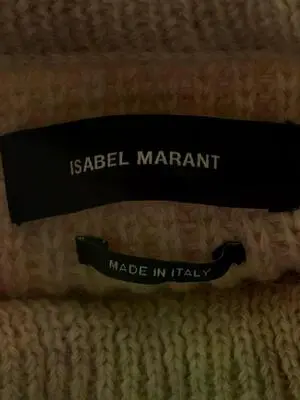 ISABEL MARANT VINTAGE Pointelle Puff-sleeve Wool Sweater