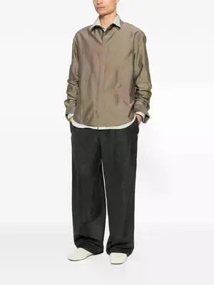 Jacquemus Logo-embroidered Concealed-fastening Shirt