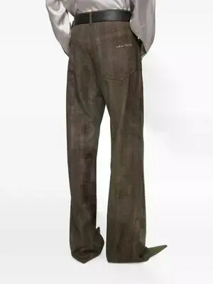 Acne Studios Tailored Wool Check Trousers