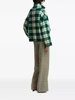Essentiel Antwerp Checked Double-breasted Cardigan