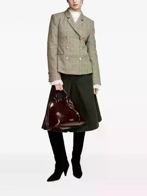 Essentiel Antwerp Checked Double-breasted Blazer