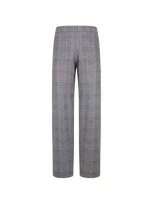 WHYCI Check-print Trousers - Grey