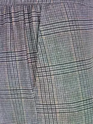 WHYCI Check-print Trousers