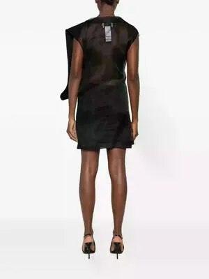Sportmax Asymmetric Draped Midi Dress