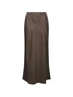 Loulou De Saison Satin Midi Skirt