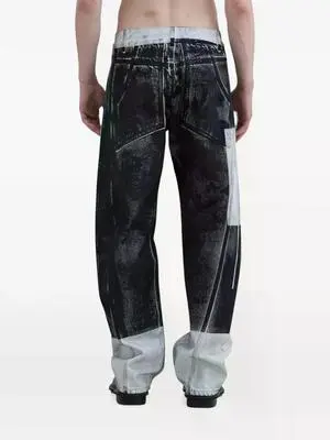 Eckhaus Latta Bend Hand-painted Jeans