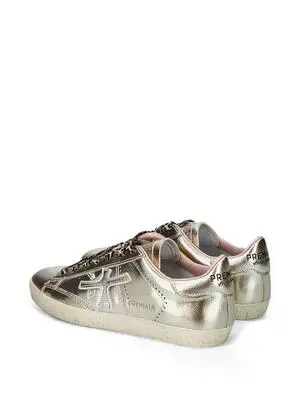 Premiata Steven Metallic Calf Leather Sneakers