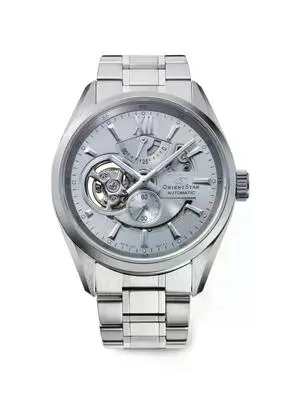 ORIENT Contemporary Modern Skeleton 41mm Watch - Silver
