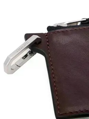 ALLSAINTS Remy Logo-debossed Carabiner-clip Wallet