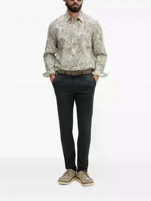 Armani Exchange Leaf-print Long-sleeved Shirt