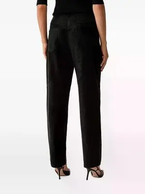 Liu Jo Suede-effect Panelled Trousers