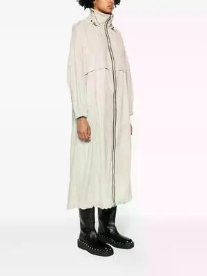Brunello Cucinelli Hooded Suede Trench Coat