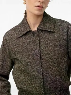 BOSS Bomber-style Jacket In Herringbone Fabric