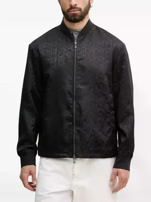 Armani Exchange Logo Jacquard Bomber Jacket