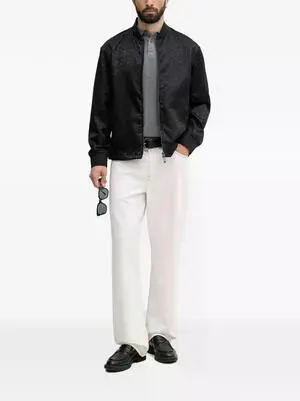 Armani Exchange Logo Jacquard Bomber Jacket