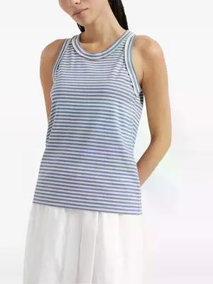 Brunello Cucinelli Striped Cotton Tank Top