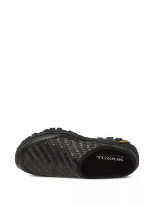 Merrell Moab 2 Slide Woven Leather Sneakers - Black