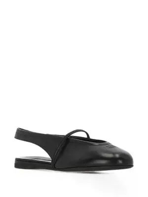 Miu Miu Leather Slingback Ballerinas