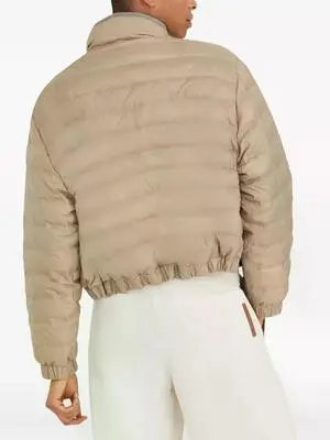 Brunello Cucinelli Stand-up Collar Quilted Puffer Jacket