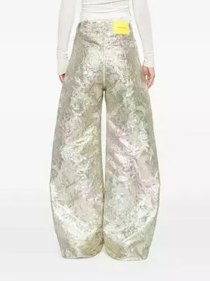 MARQUES' ALMEIDA Crystal-embellished Wide-leg Trousers