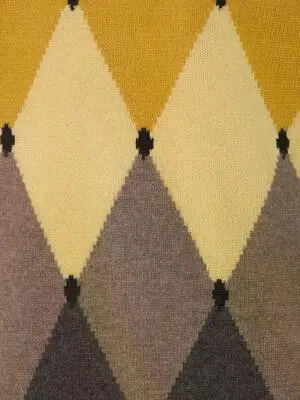 BALLANTYNE Argyle Crew Neck Sweater - Brown