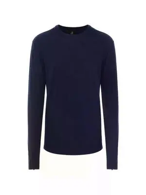 THOM KROM Eclipse Exposed-seam Thumb-slot T-shirt - Blue
