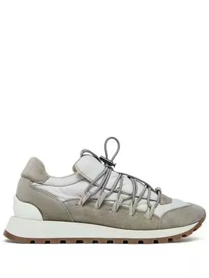Brunello Cucinelli Panelled Leather Sneakers