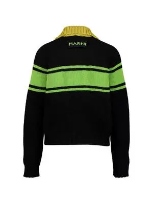 Marni Striped Zip-up Cardigan
