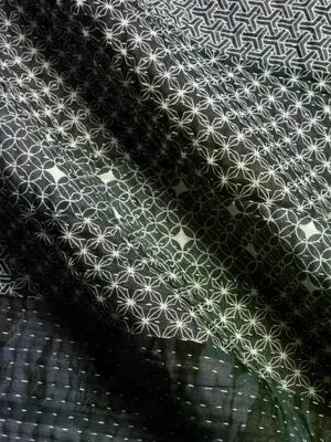 MAHARISHI Sashiko Maha Rice Patchwork Quilted Blanket