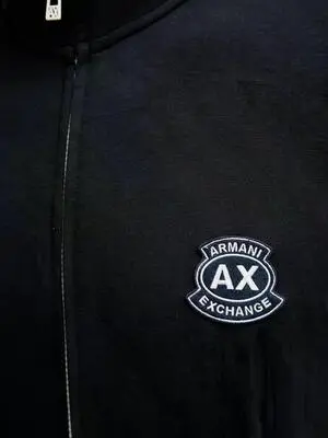 Armani Exchange Logo-patch Zip-up Sweater