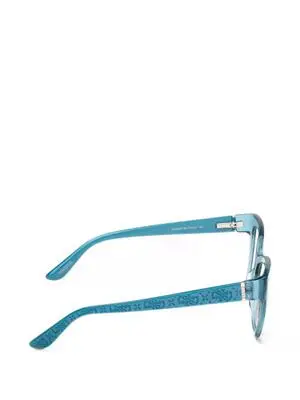 Guess Logo-embossed Cat-eye Glasses - Blue
