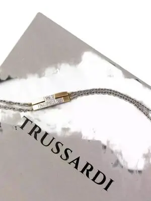 TRUSSARDI Crystal-embellished Double-chain Bracelet