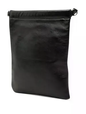 Saint Laurent Antiqued Lambskin Side Flat Crossbody Bag