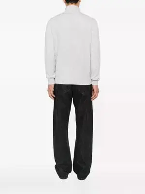 ZANONE Zip-up Ribbed Collar Cardigan