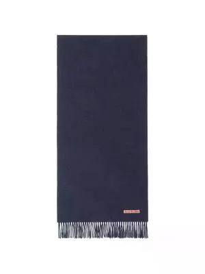 Acne Studios Fringe Wool Scarf – Narrow - Blue