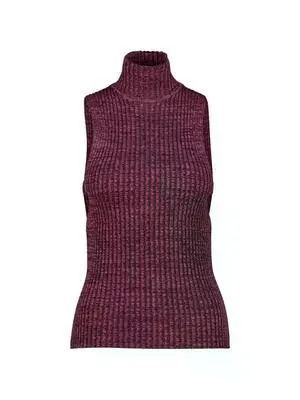 Rabanne Ribbed-knit High-neck Sweater