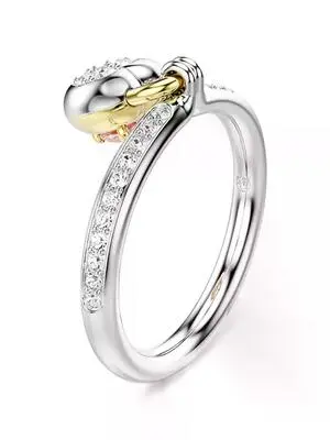 SWAROVSKI Idyllia Heart-charm Pavé-set Rings