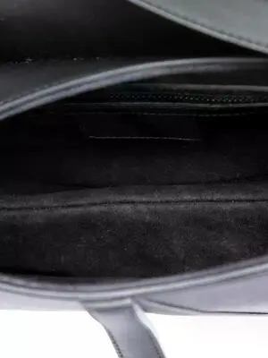 Dior 2019 Ultra Matte Calfskin Saddle Bag Shoulder Bag - Black