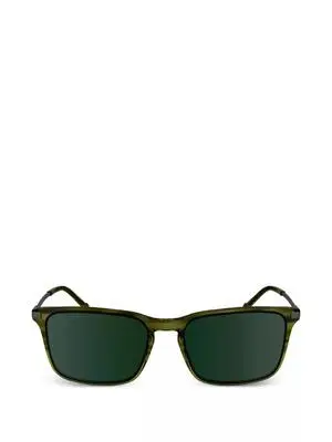 ZEISS Striped Rectangle Frame Sunglasses - Green