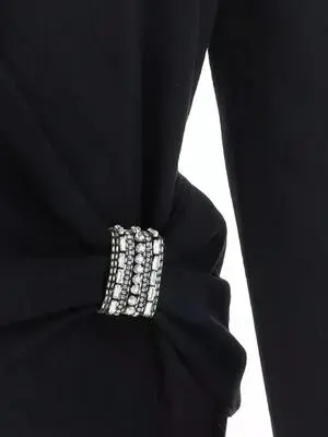 Valentino Garavani Jewel-embellished Virgin Wool V-neck Sweater