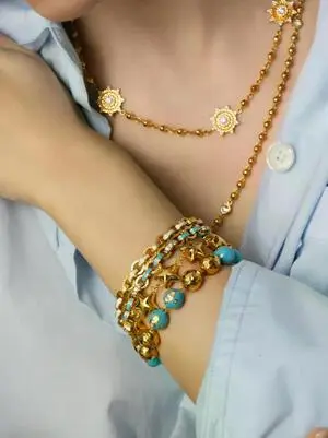 BUDDHA MAMA Hammered Link Bracelet
