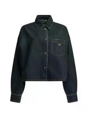 Prada Logo-plaque Denim Jacket