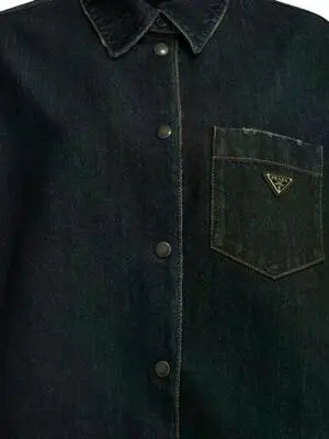 Prada Logo-plaque Denim Jacket