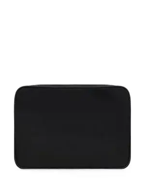 Prada Re-nylon And Saffiano Leather Shoulder Bag - Black