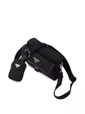 Prada Re-nylon And Saffiano Leather Shoulder Bag
