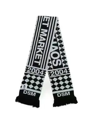 DOVER STREET MARKET Beautiful Chaos Football Scarf - Black