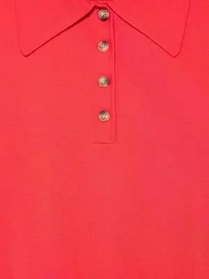 ALEMAIS Rocky Button-placket Polo Top