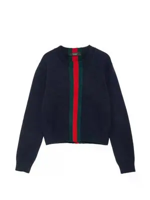 Gucci Web-stripe Wool Sweater