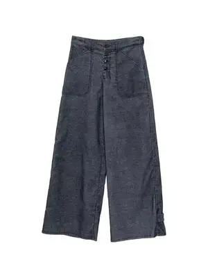 Emporio Armani Pinstriped Button-fly Trousers
